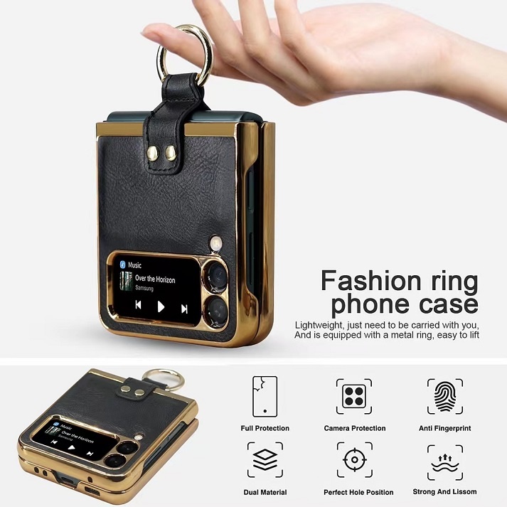 PC phone case Folding type Mental ring stand DGCJD